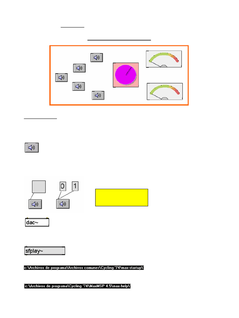 Max MSP Apunte 2 | PDF | Electrónica de audio | Tecnología de ...