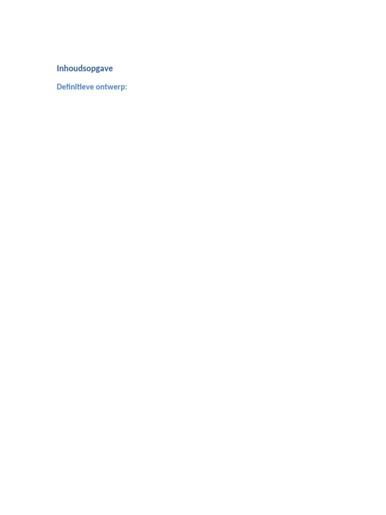 Enhanced Inhoudsopgave | PDF