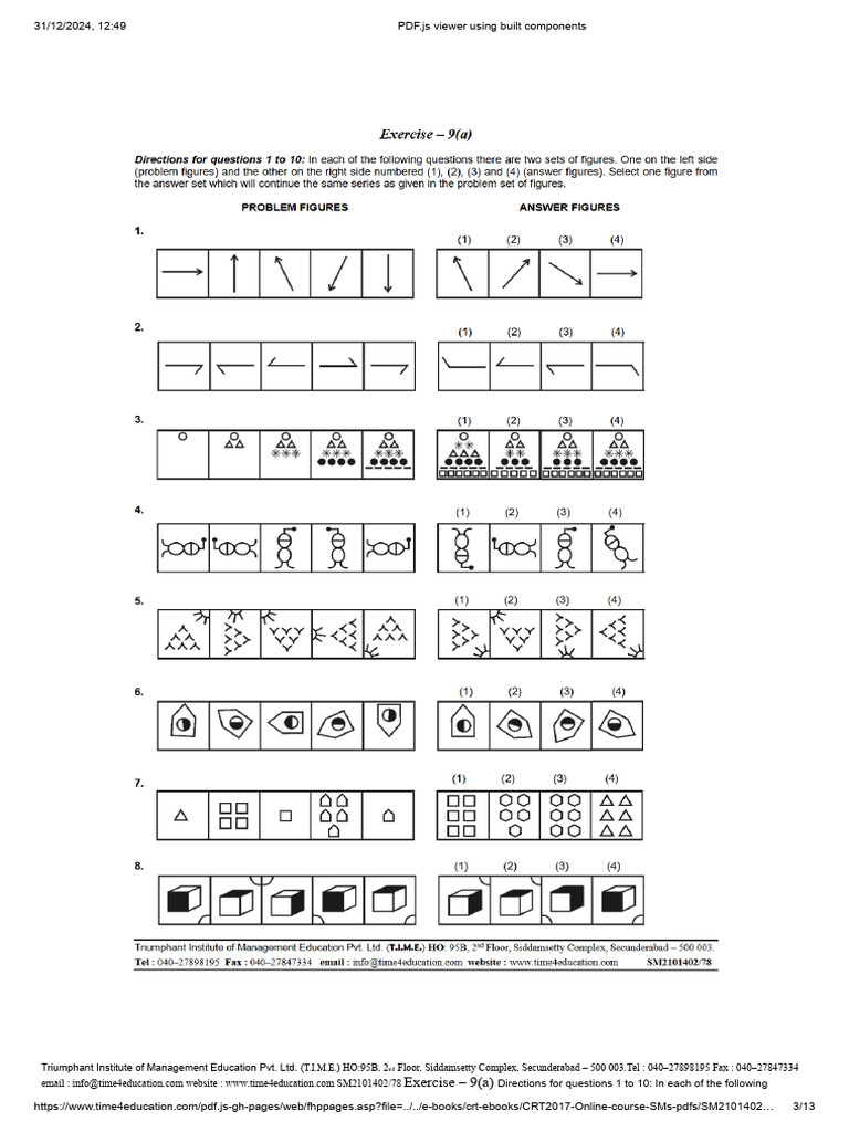 Lecture 7 - Non Verbal Reasoning | PDF | Analogy