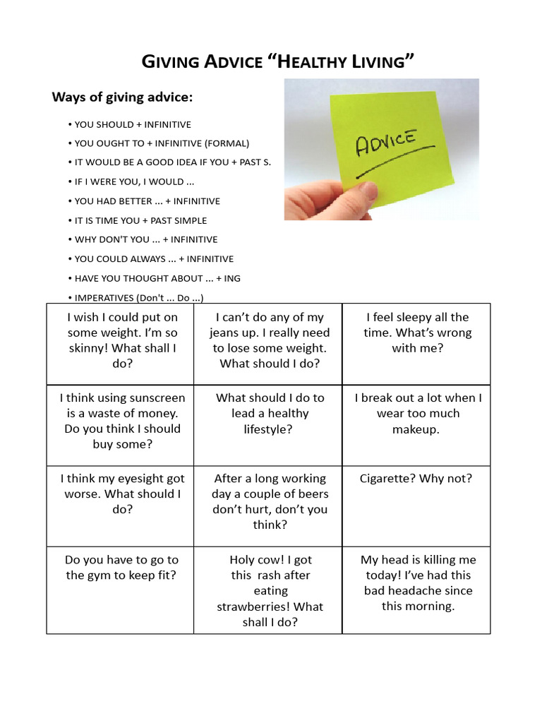 Giving Advice | PDF