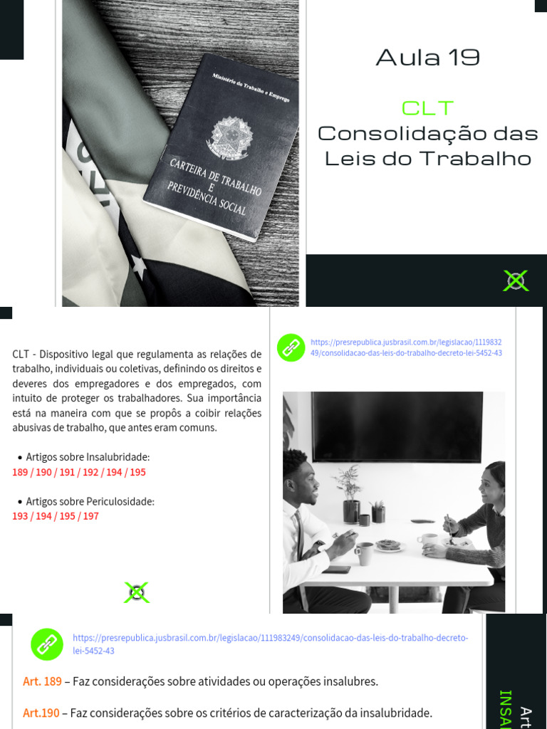 Aula 19 CLT | PDF | Justiça | Crime e Violência
