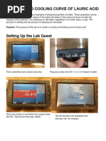 Cooling Curve Analysis of Stearic Acid | PDF | Temperature | Liquids