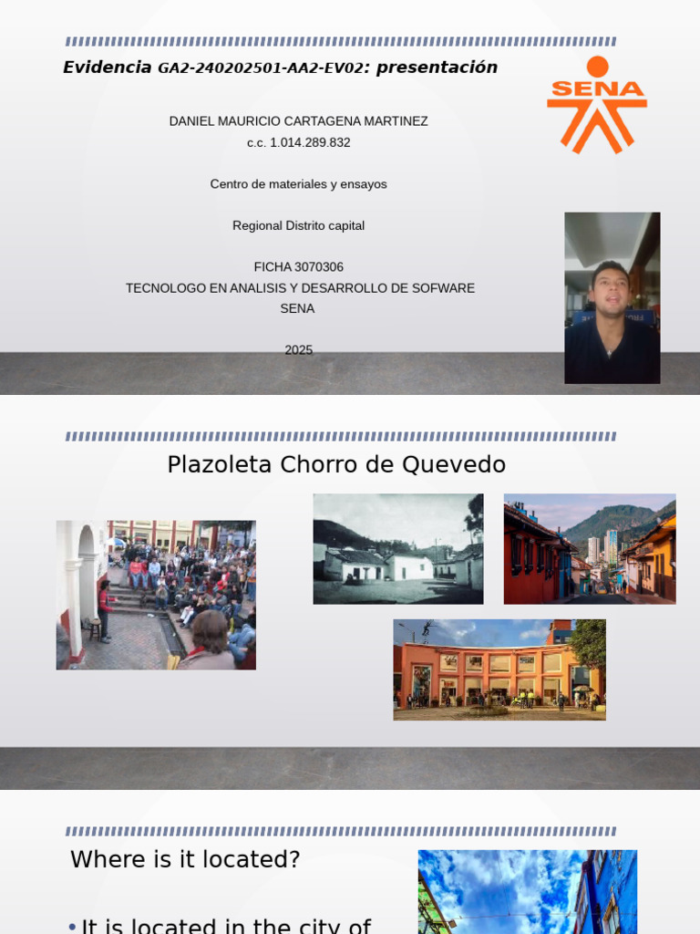 Evidencia GA2-240202501-AA2-EV02 Presewntacion Sitio Turistico | PDF