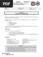 7C 4a Burning Metals and Conservation of Mass | PDF | Copper | Chemistry
