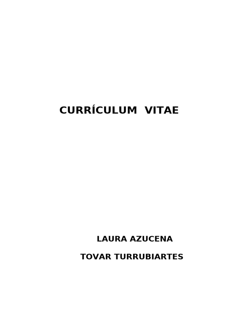 Curriculum Latt (Azucena Tovar) | PDF