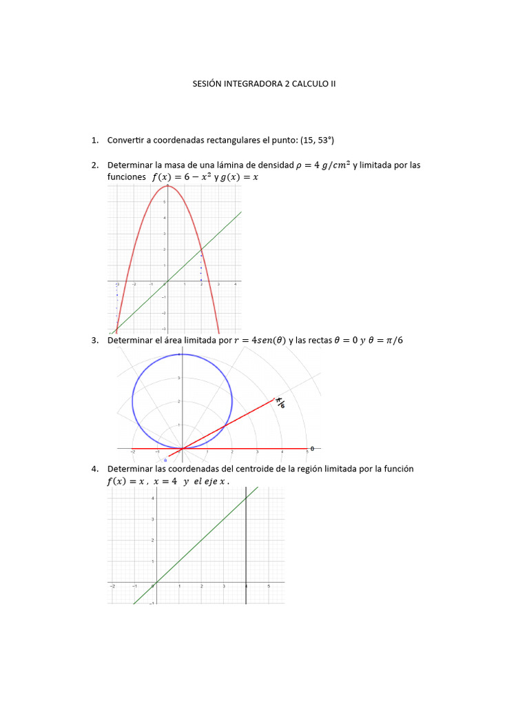 Sesión Integradora 2 Calculo II | PDF