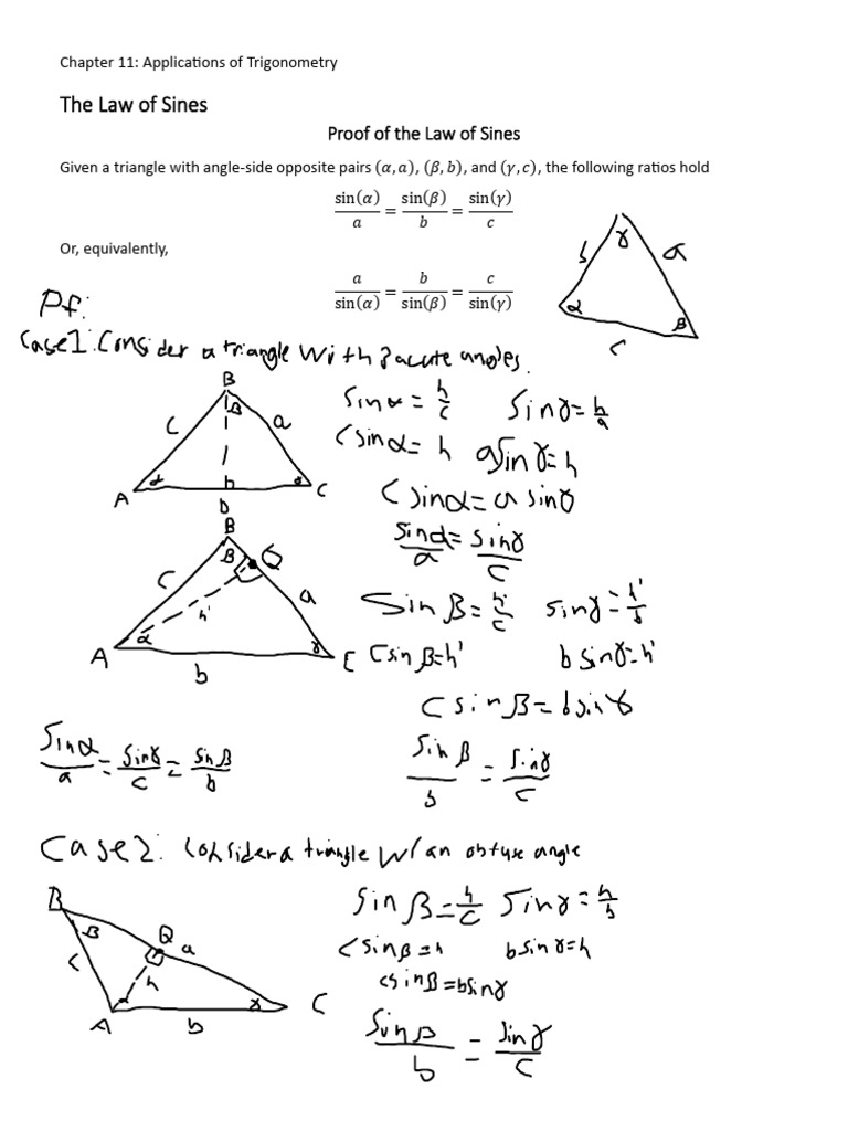 Math 36 Week 5 Note Packet | PDF | Trigonometry | Triangle Geometry