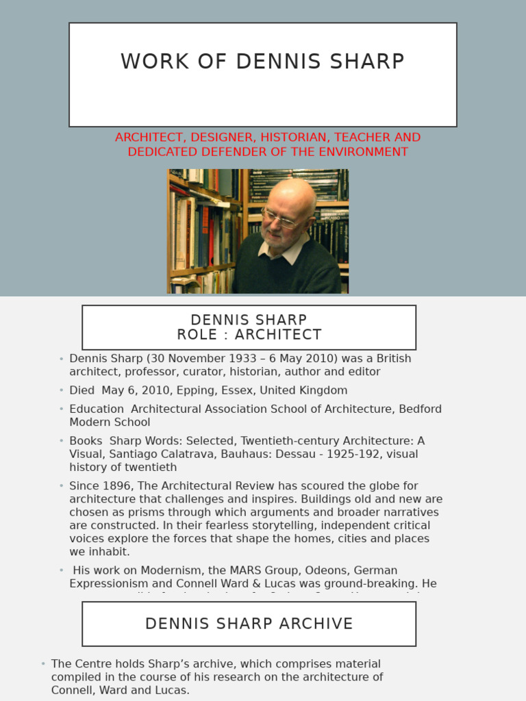 Work of Dennis Sharp | PDF