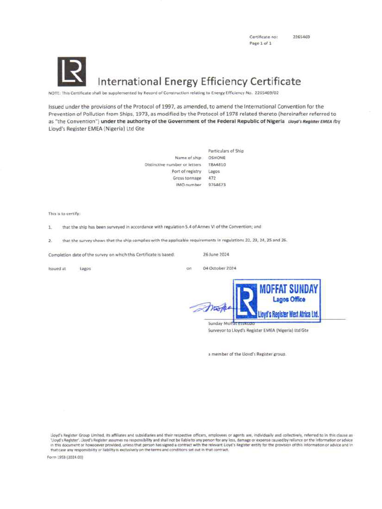 5.international Energy Efficiency Certificate | PDF