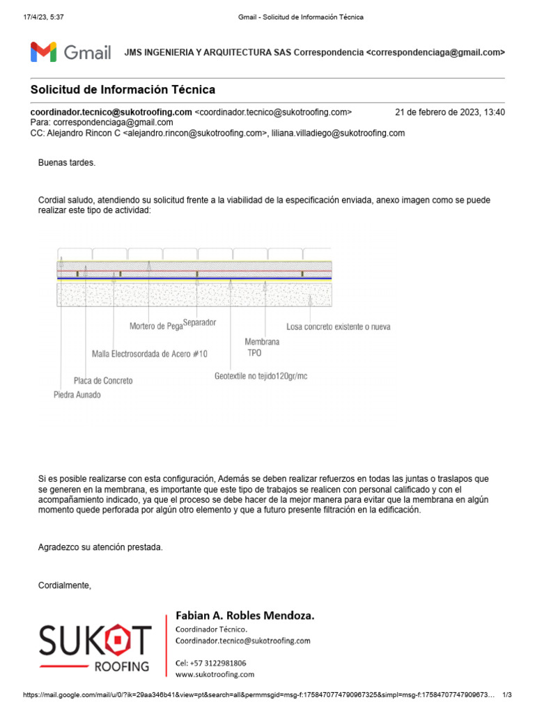 Información Técnica TPO Firestone | PDF
