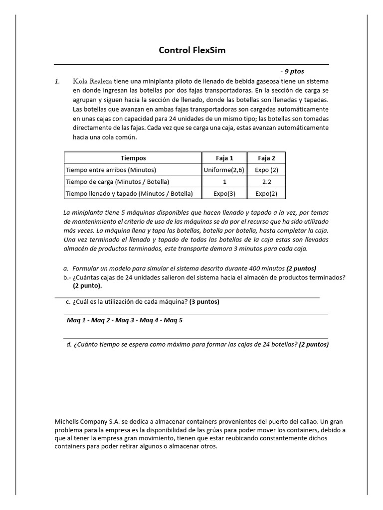 Control FlexSim | PDF