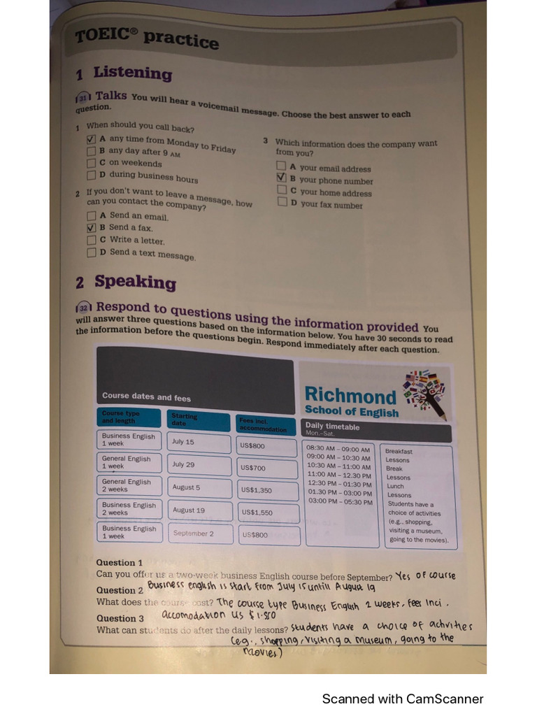 Vina Aulia Sari - 2019610052 - Quiz Toeic 4 | PDF