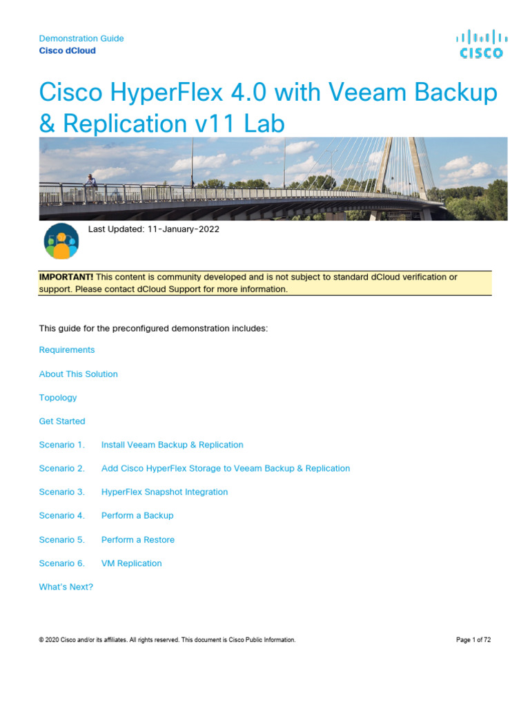 Cisco-HyperFlex-4-0-with-Veam-Backup-Replication-v11-Lab | PDF | Backup ...