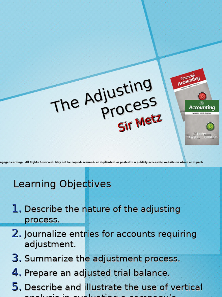Understanding the Adjusting Process | PDF | Debits And Credits | Book Value
