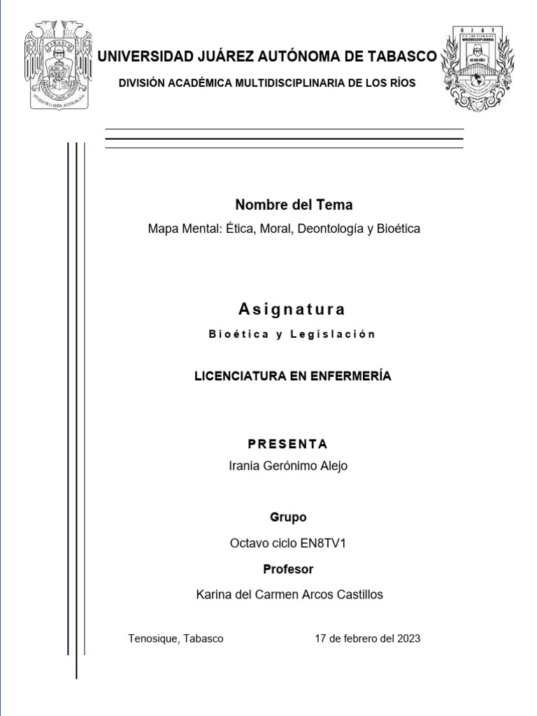 BIO Irania Gerónimo ACT1 | PDF