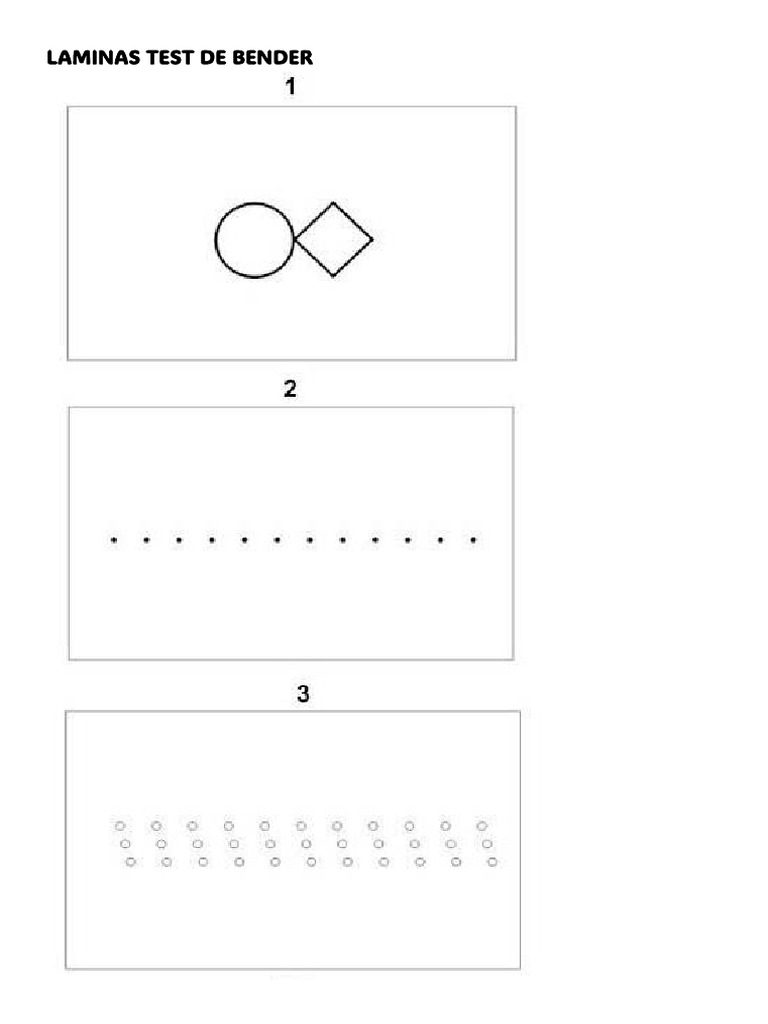 Laminas Test de Bender | PDF