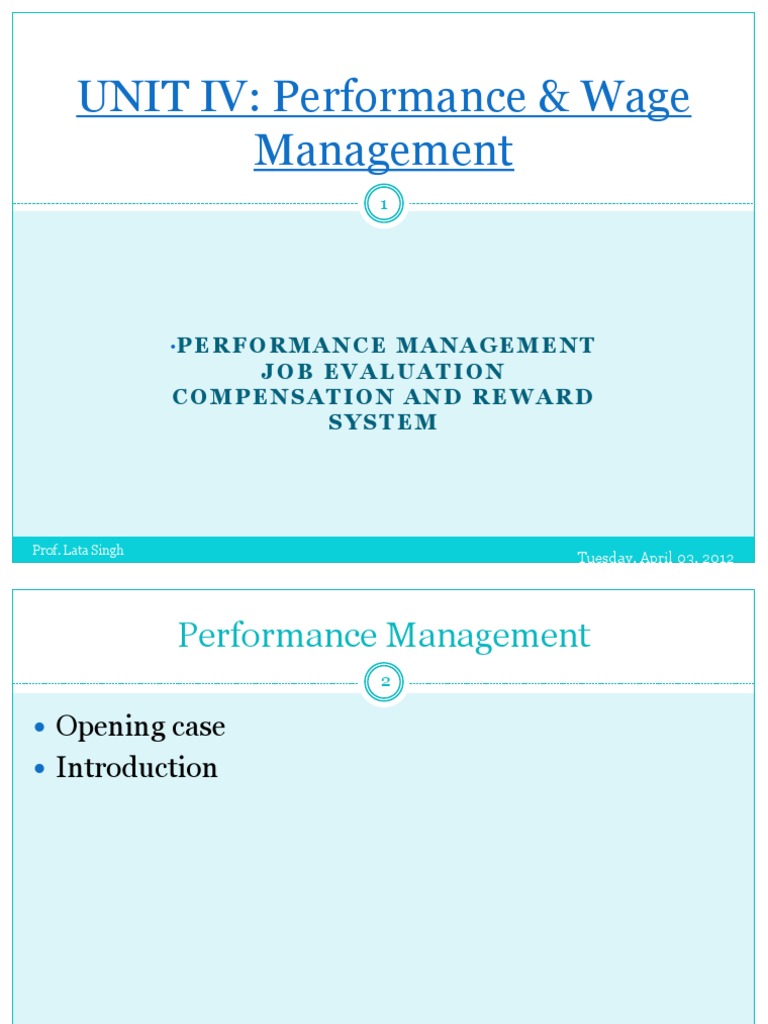 UNIT-4 Performance Managenment | PDF | Performance Appraisal | Action ...