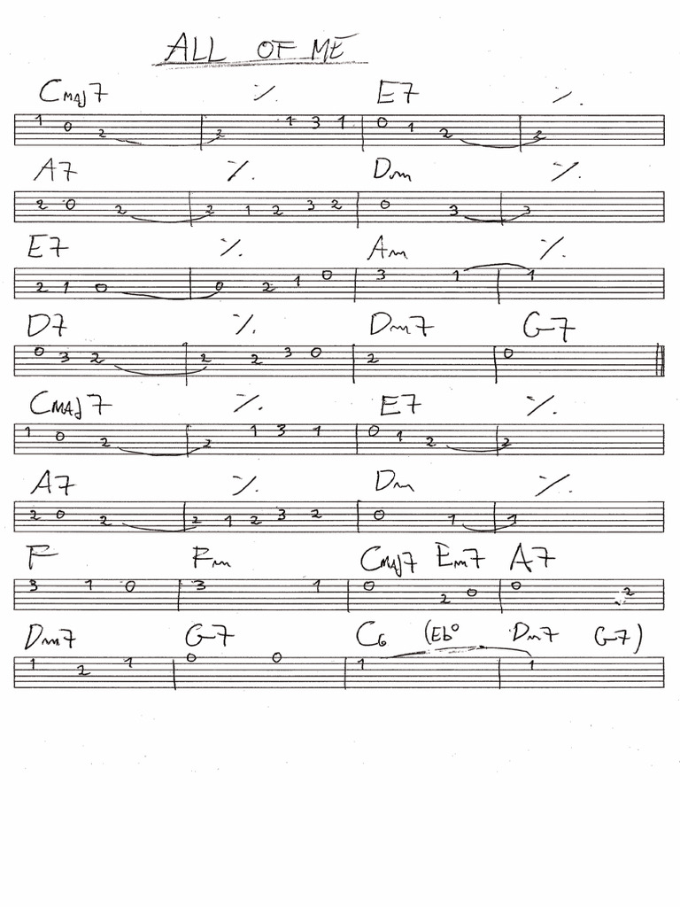 All of Me Tab | PDF