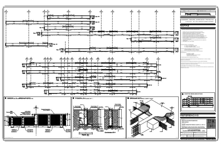 01 - Est-05 y 06 Plano Estructural Losa Nivel - 1.50m Detalles | PDF