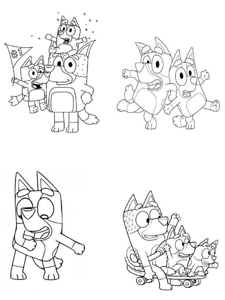 Bluey para Colorear 2 | PDF
