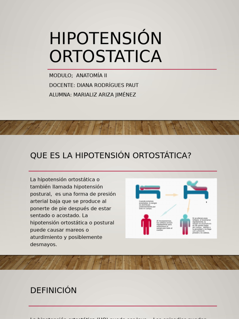 Hipotensión Ortostática Maria Liz Ariza Jiménez | PDF