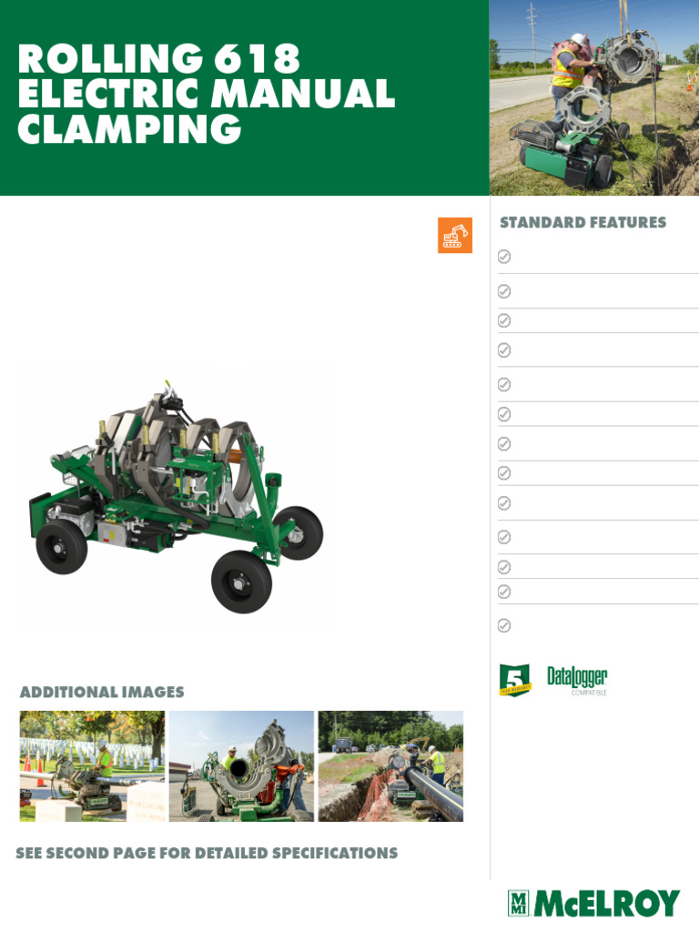 McElroy Rolling 618 Fusion Machine | PDF | Pipe (Fluid Conveyance ...