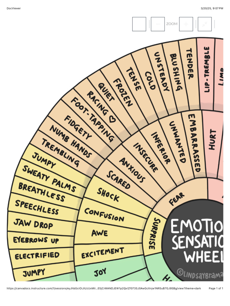 Emotions Wheel - Can Be Used To Describe Emotions Correctly | PDF