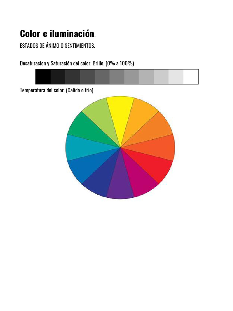 Color y luz en emociones visuales | PDF | Color | Ligero