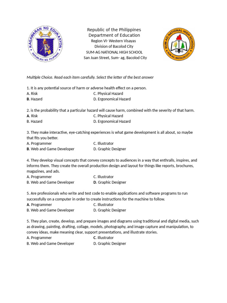 Ict 7 Summative Test Pdf