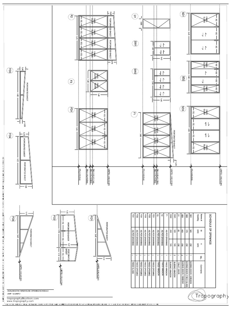 Unit01 Opening Schedule | PDF