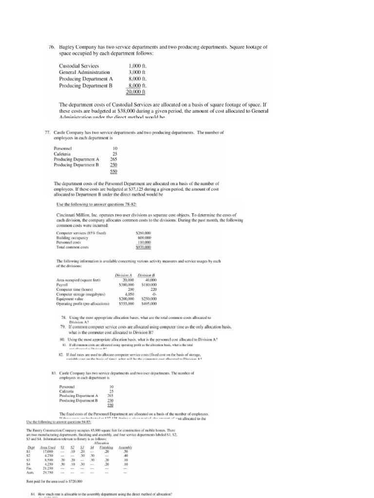 122 - Ch. 11 Practice Problems | PDF