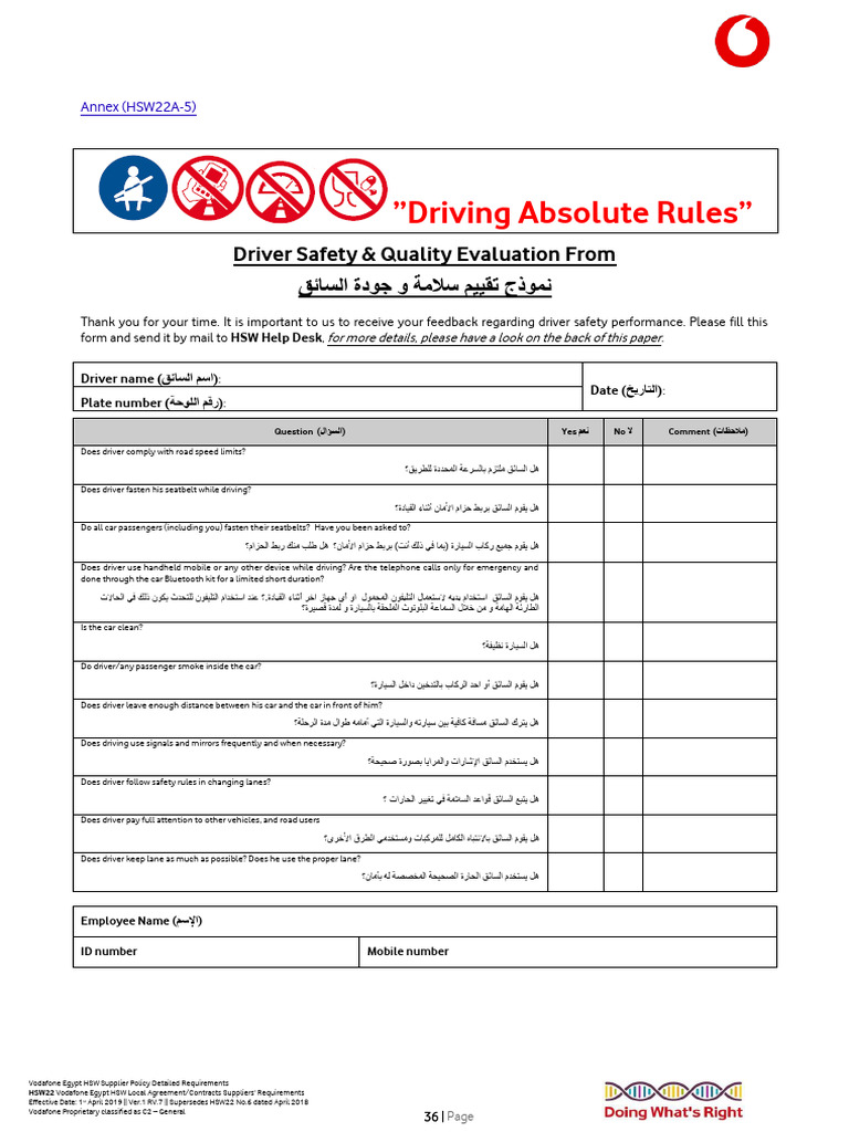 Driver Evaluation | PDF