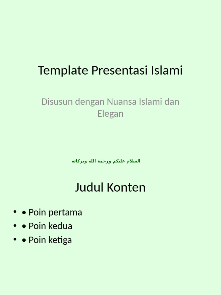 Template Islami | PDF