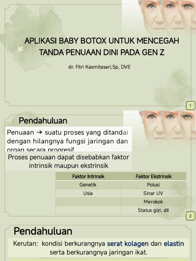 Aplikasi Baby Botox | PDF