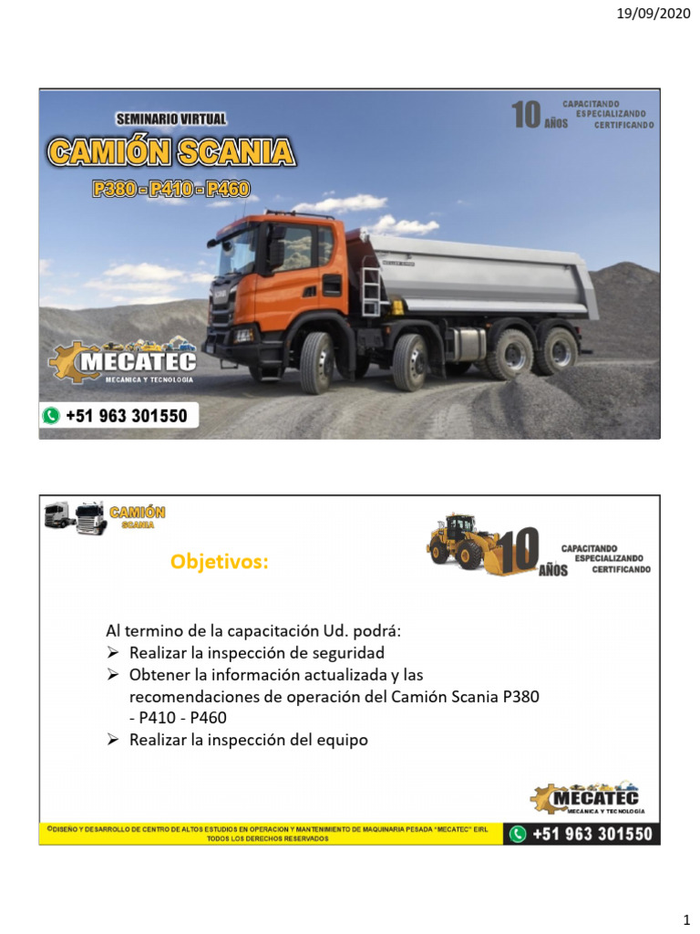 Capacitación Camiones Scania Serie 4 | PDF | Sistema de freno ...