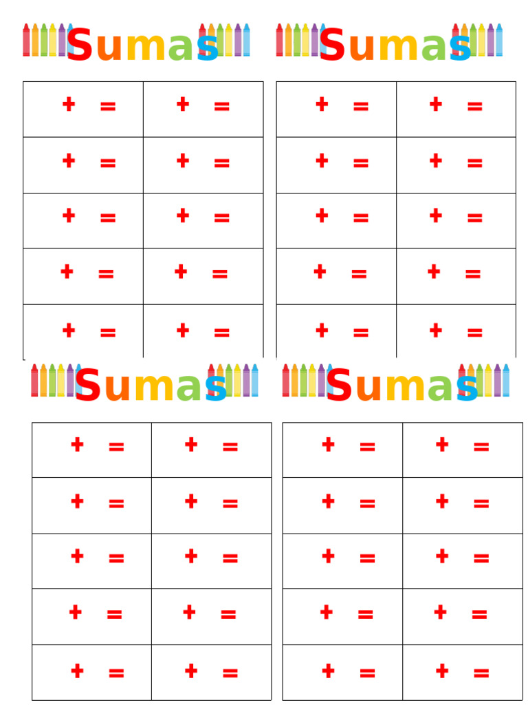 Formato de Sumas | PDF