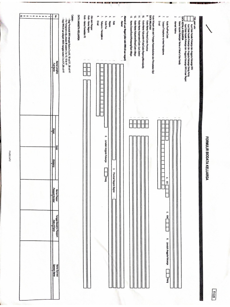 Formulir Pembuatan KTP | PDF