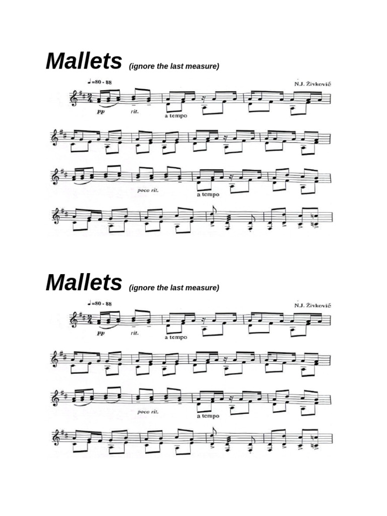 Copy of Mallets 2025 Auditions | PDF