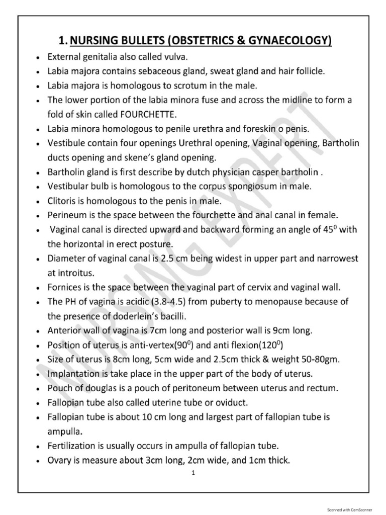 Obg Golden Points | PDF