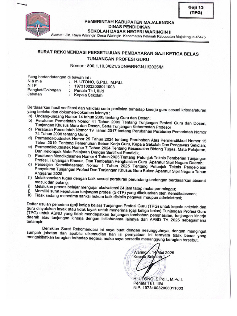 Rekomendasi G K13 | PDF