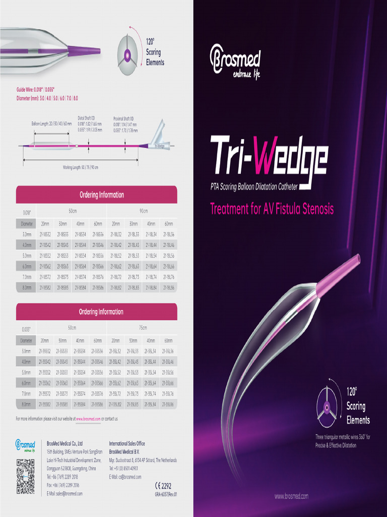 Tri-Wedge - Pta Scoring Balloon Dilatation Catheter | PDF