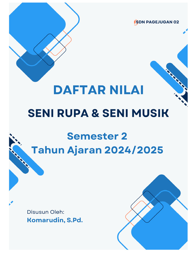 Cover Daftar Nilai | PDF