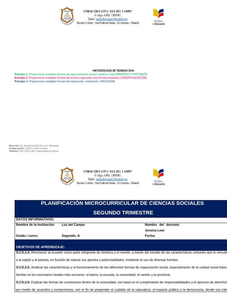 2do - Eess - II - Trimestre | PDF | Aprendizaje | Escuelas