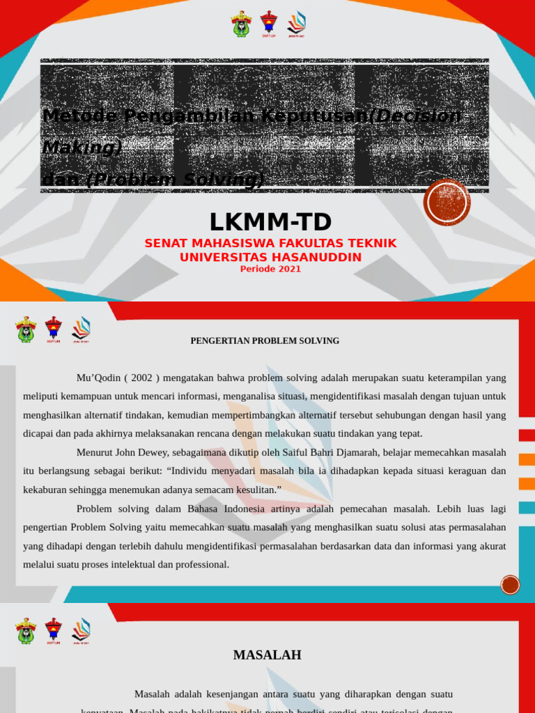 Metode Pengambilan Keputusan (Decision Making) Dan Problem Solving | PDF