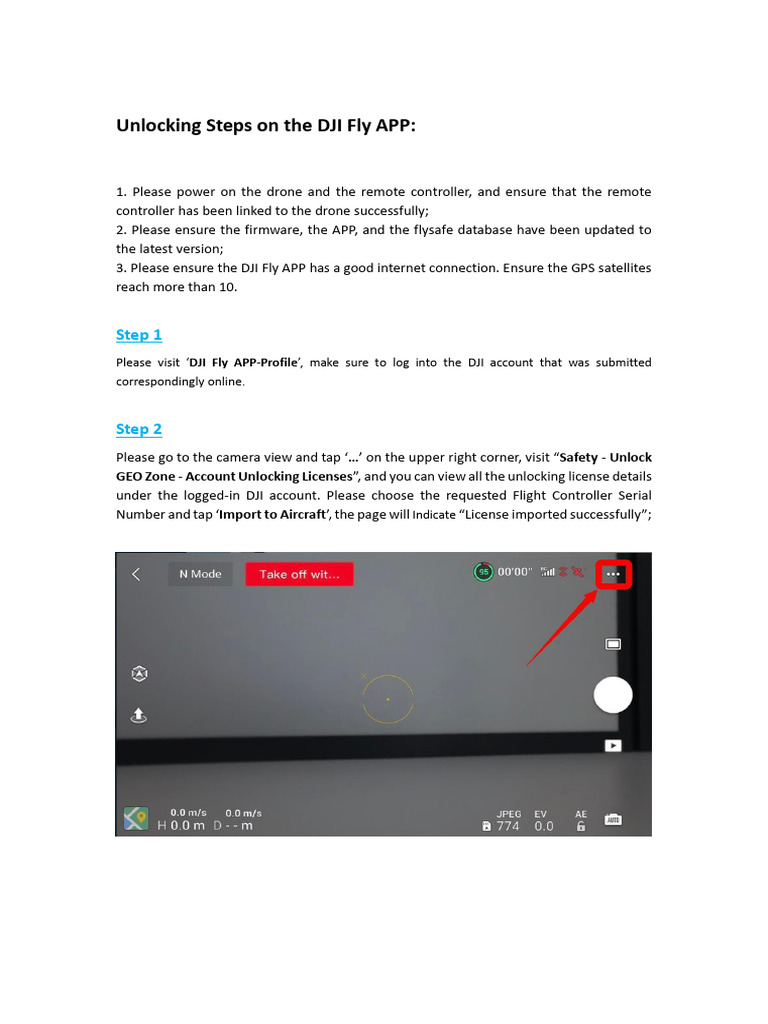 DJI Fly App: Unlocking GEO Zones Guide | PDF | Computing | Software