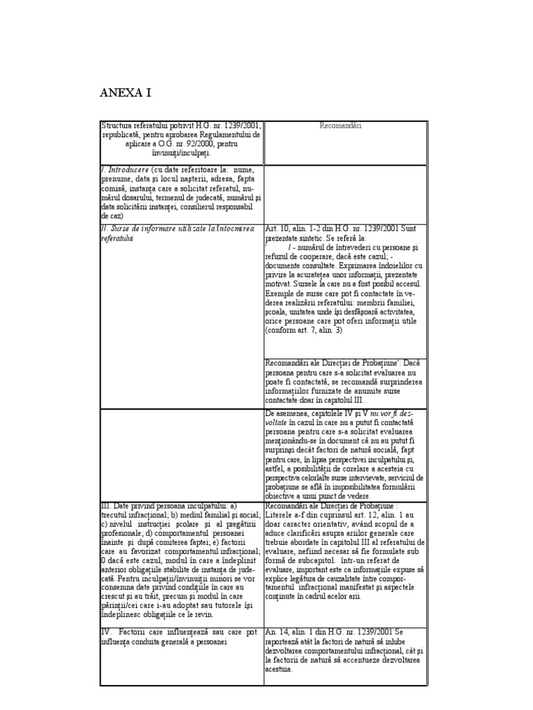 Model Referat de Probatiune | PDF