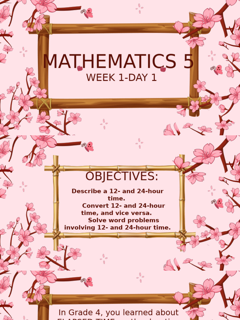 q1 Mathematics 5 Week 1 Day 1 | PDF