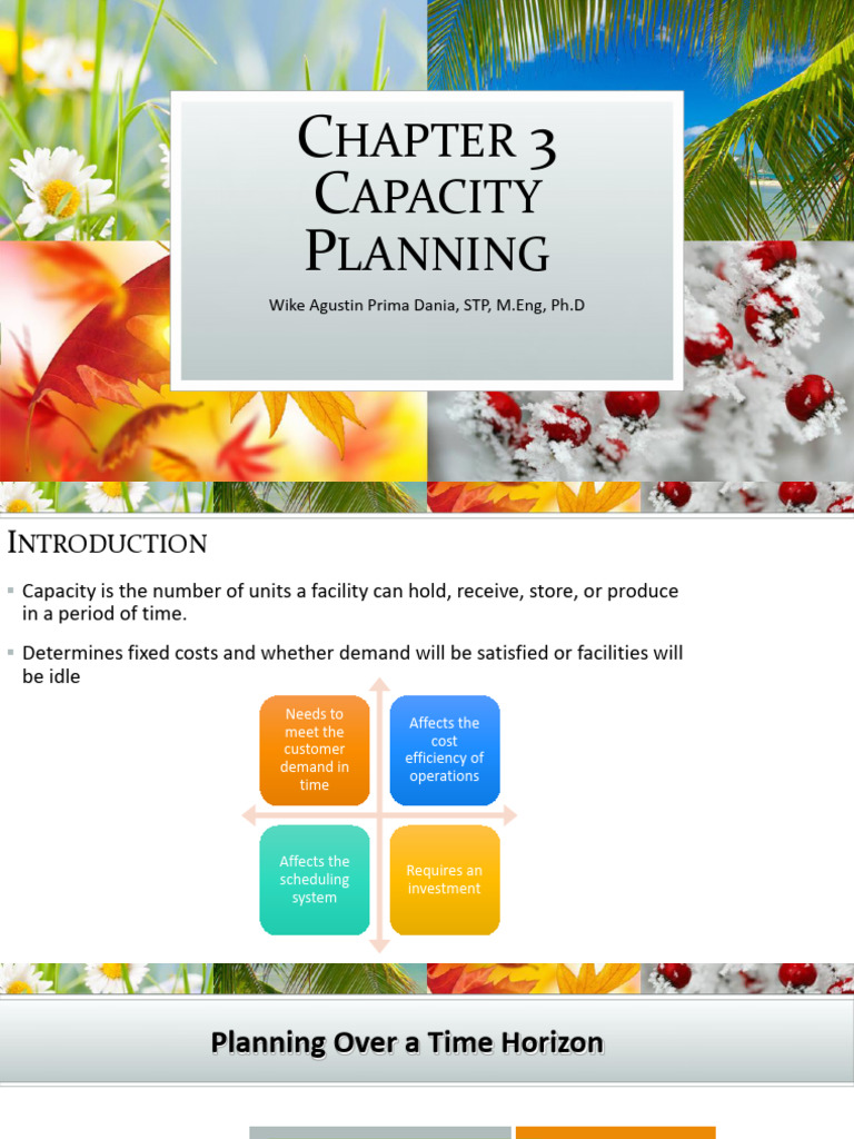 CHAPTER 3 Capacity Planning | PDF | Economics | Business