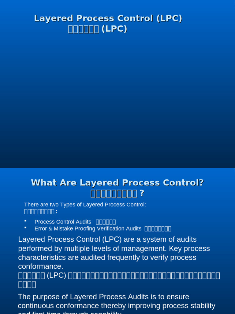 Lpa 分层过程审核 | PDF