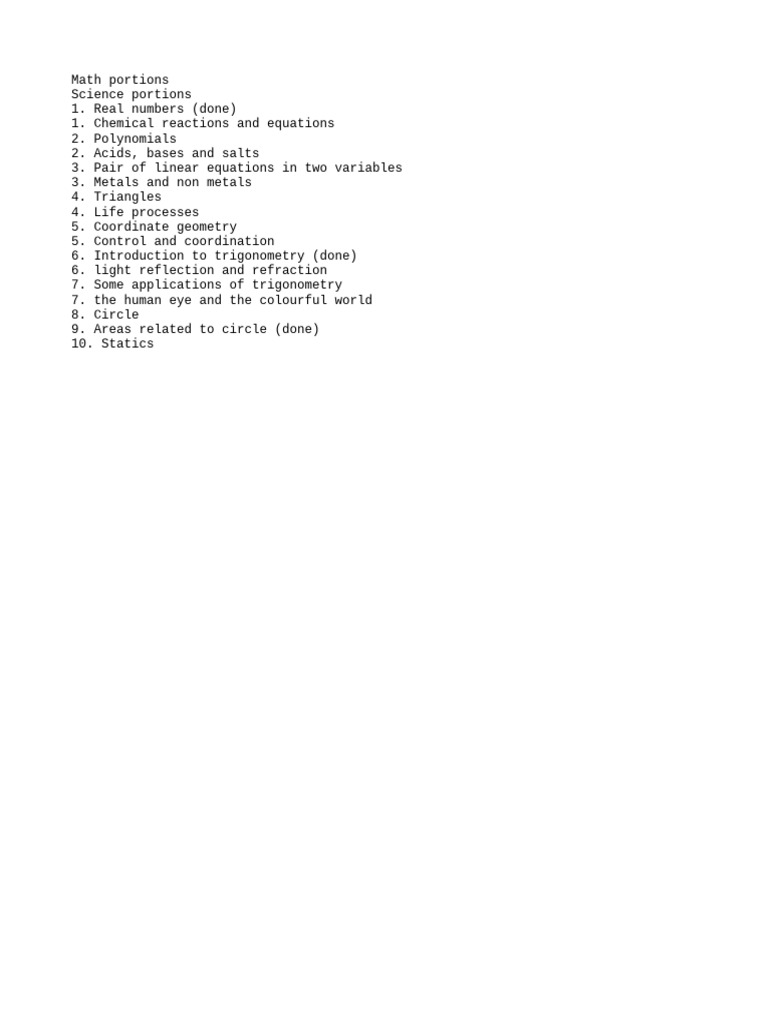 Base Entrance Exam Syllabus Overview | PDF